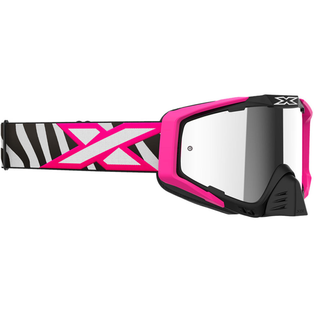 EKS Brand Fluo Pink/Zebra EKS-S Goggles - Silver Mirror Lens – Bike Kings