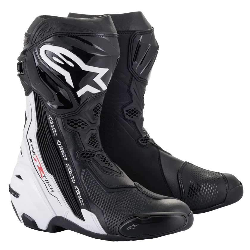 Alpinestars Supertech R Boots Black/White – Bike Kings