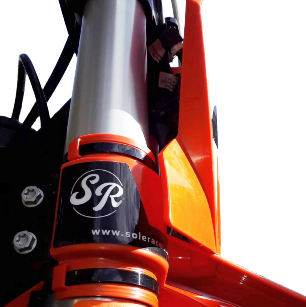 Sole Racer Universal Lower Triple Clamp Guard - Orange – Bike Kings