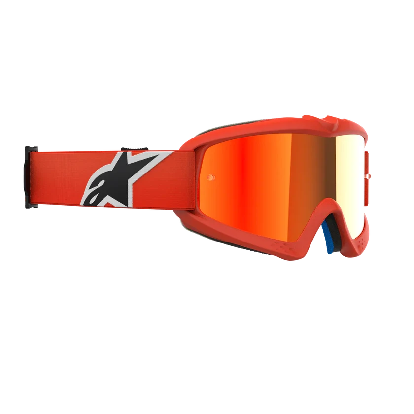 Alpinestars Youth Vision Corp Goggles (Red Mirror Lens) - Orange – Bike ...