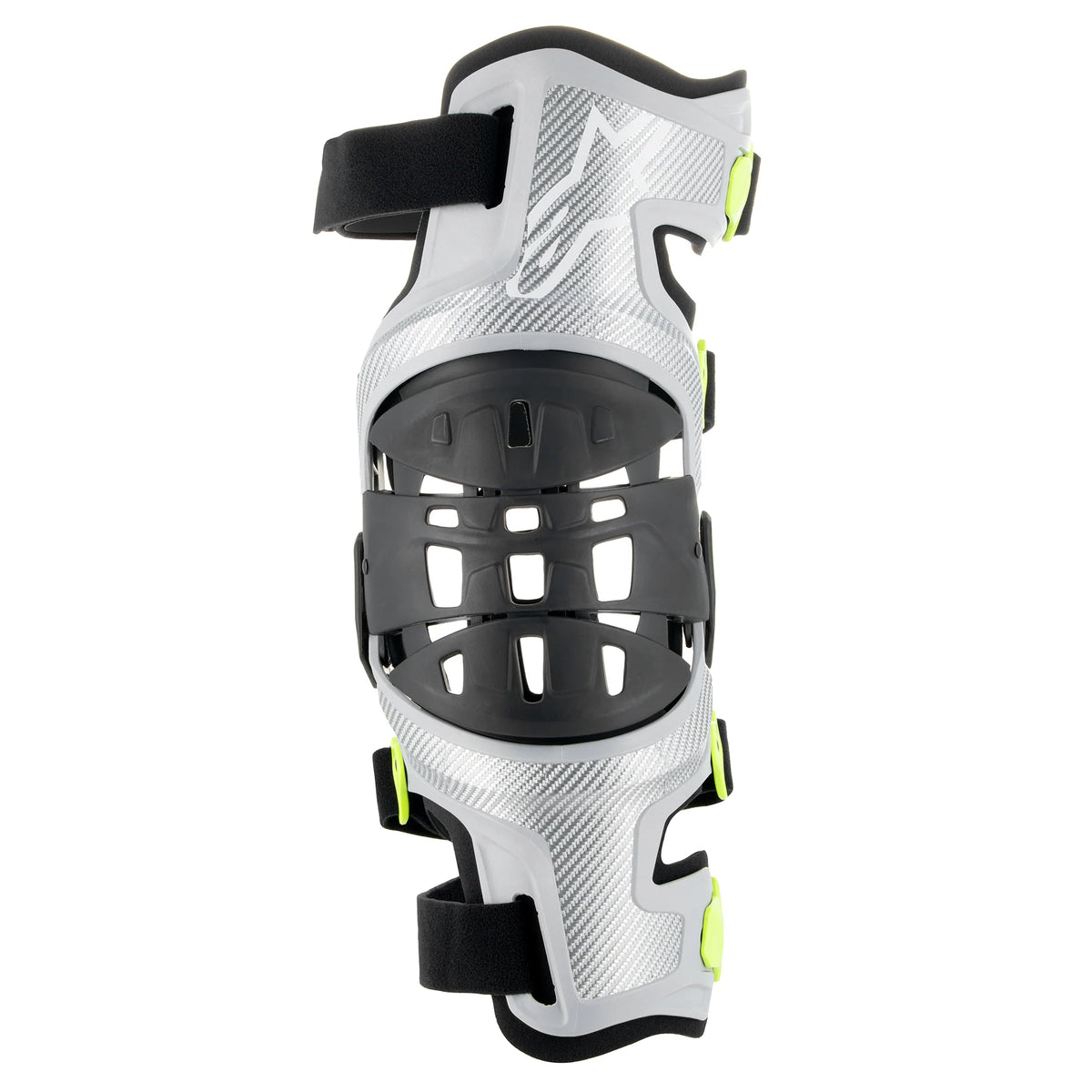 Alpinestars Bionic-7 Knee Brace Set - Silver/Yellow Fluorescent – Bike ...