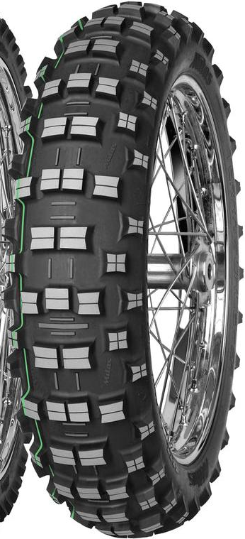 Mitas Terra Force-EF Super Light Green Stripe Rear Tyre - 140/80-18 70 ...