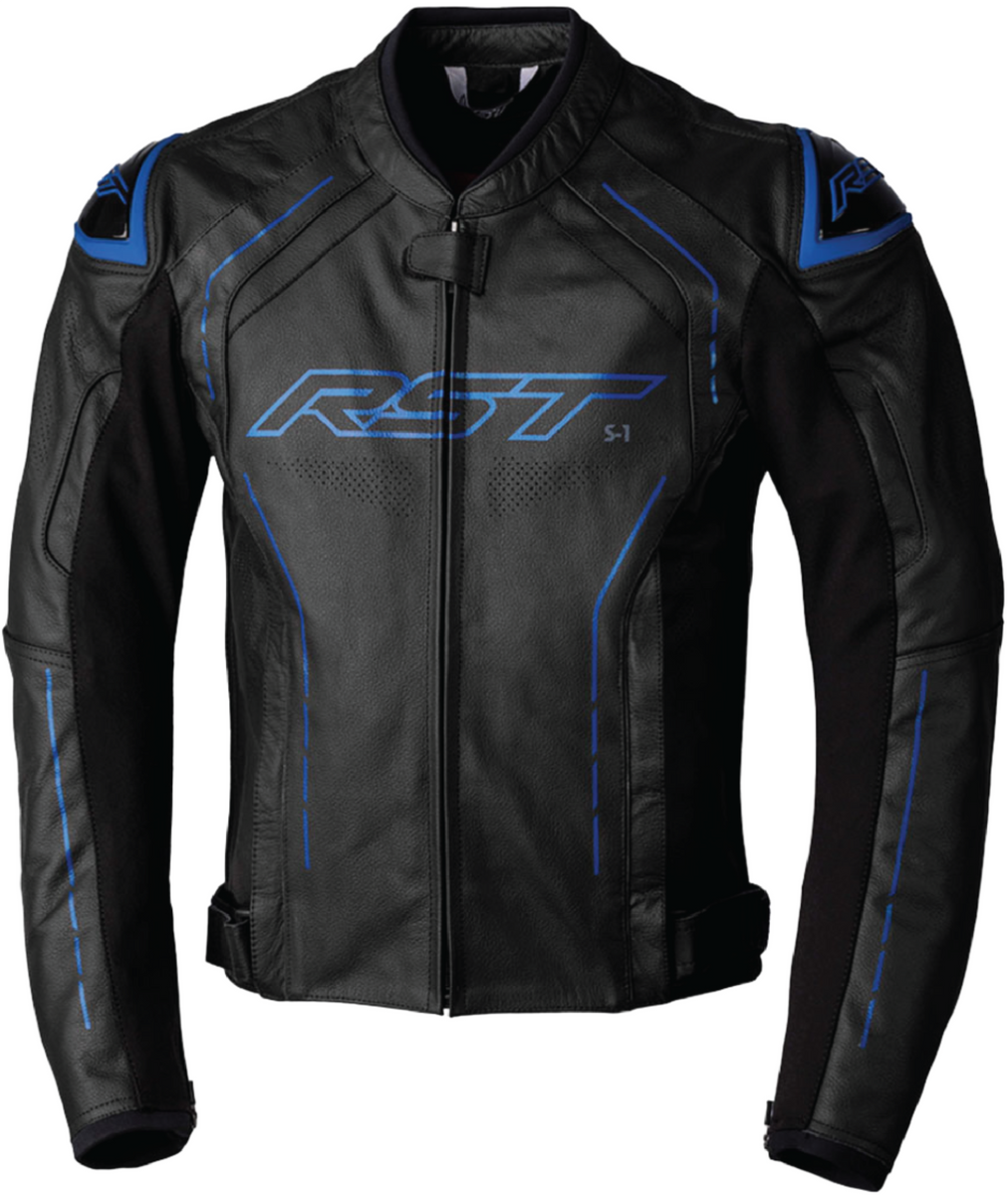 RST S-1 Leather CE Jacket - Black/Blue – Bike Kings