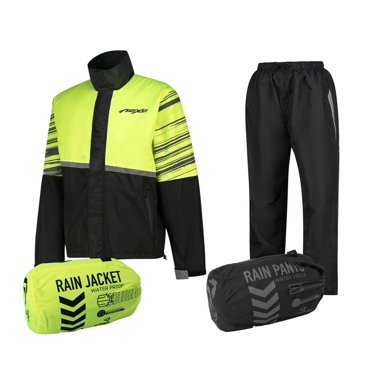 Nexo 2-Piece Motorcycle Rain Suit (Jacket & Pants) – Bike Kings