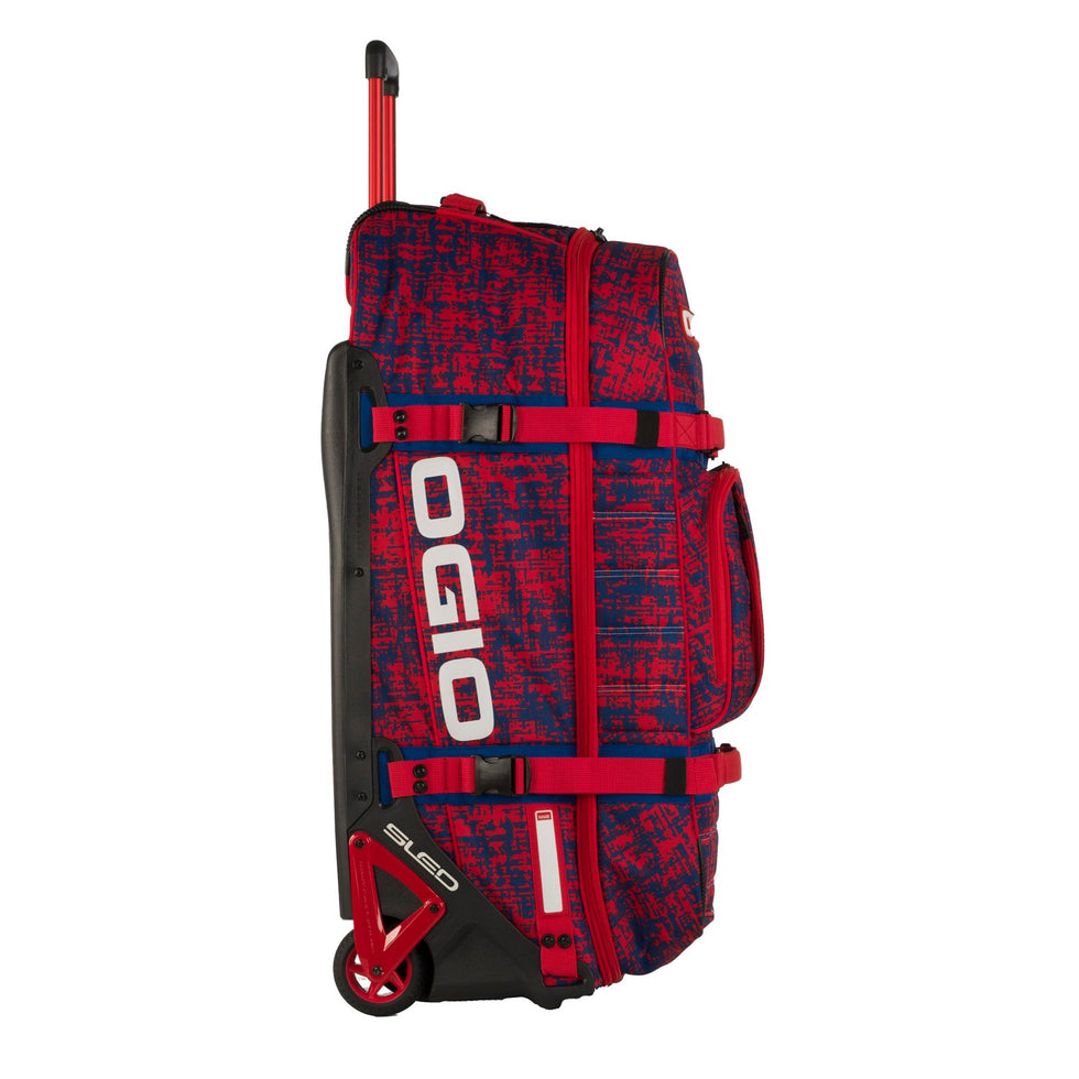 Ogio Rig 9800 Wheeled Travel Bag - Chaos Red/Blue – Bike Kings