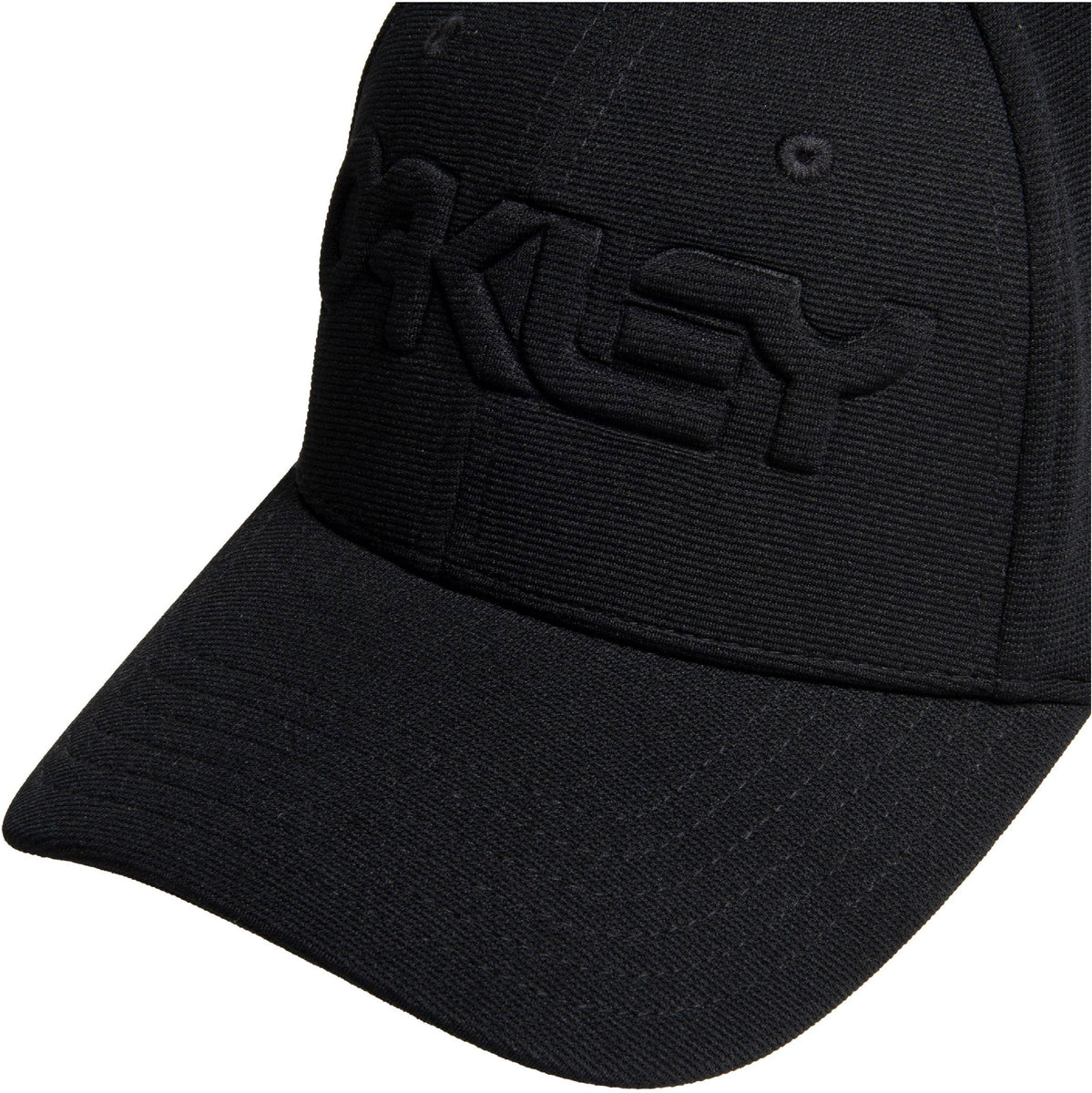 Oakley 6 Panel Stretch Embossed Hat - Blackout – Bike Kings