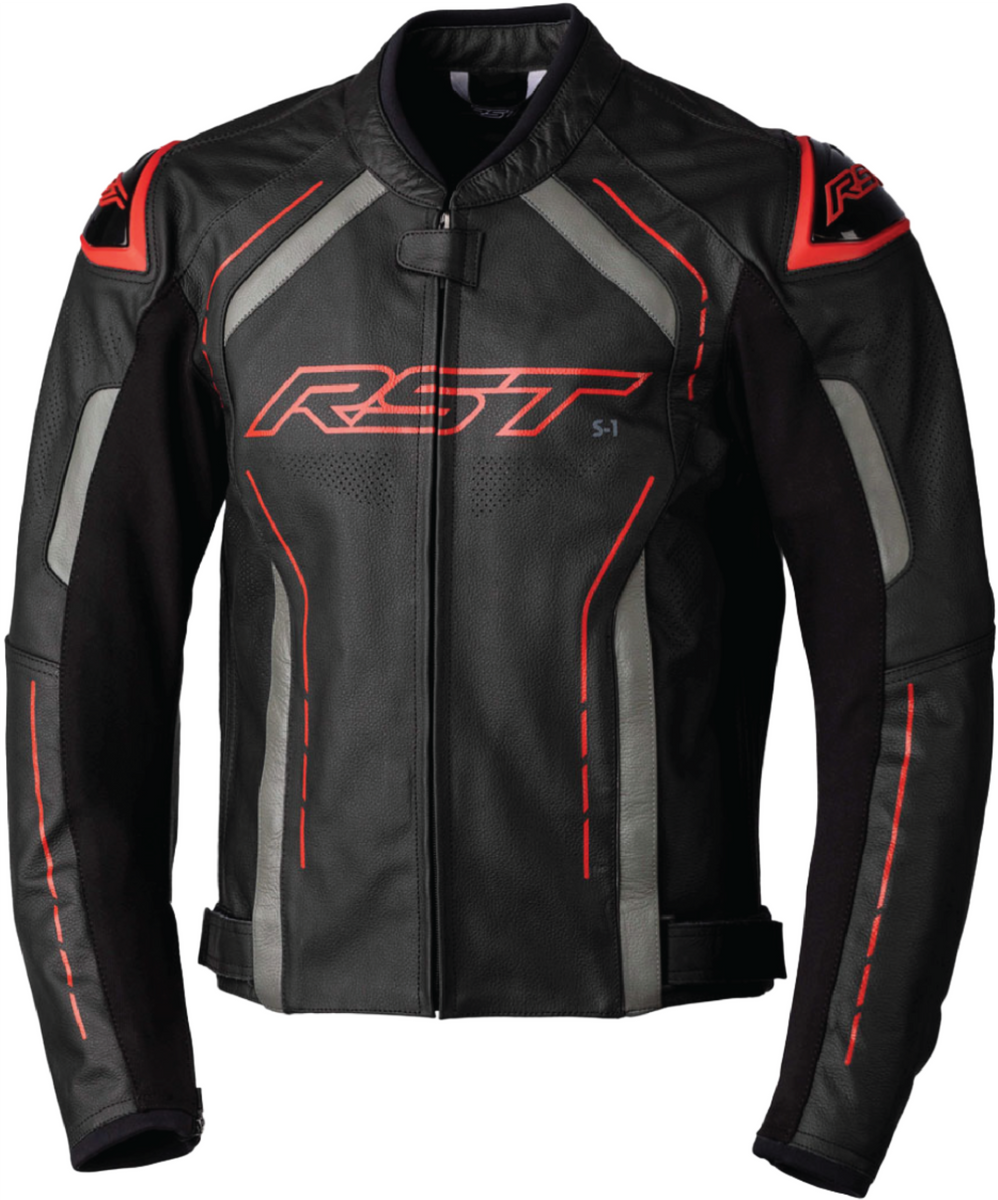 RST S-1 Leather CE Jacket - Black/Red – Bike Kings