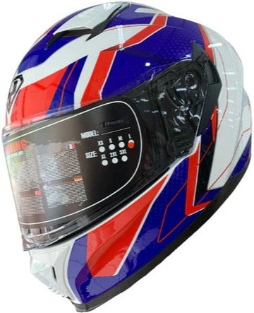 Yohe 985 - White/Blue/Red – Bike Kings