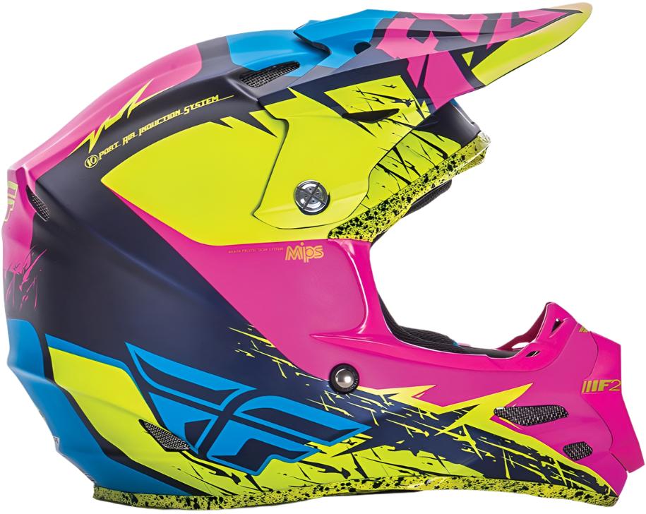 Fly Racing 2017 F2 Carbon MIPS Retrospec Helmet - Hi-Vis/Pink Matt ...