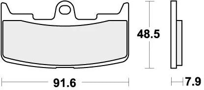 SBS FA345 Sinter Front Brake Pads - 795H.HS – Bike Kings