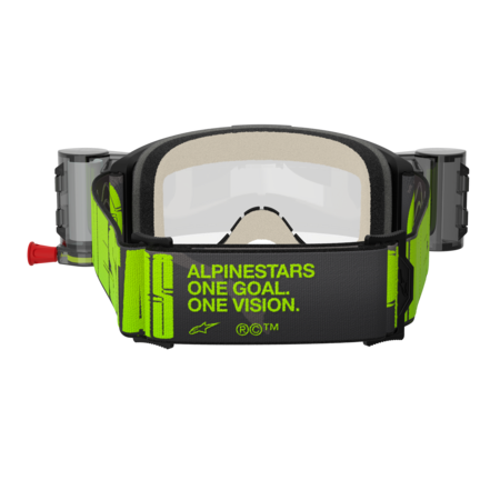 Alpinestars Vision 5 Hollow Roll-Off Goggles (Clear Lens) - Charcoal/F ...