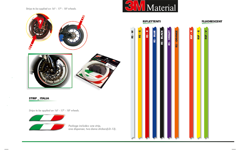 Onedesign Reflective and Fluorescent Rim Tape 7mmX6m with Applicator ...