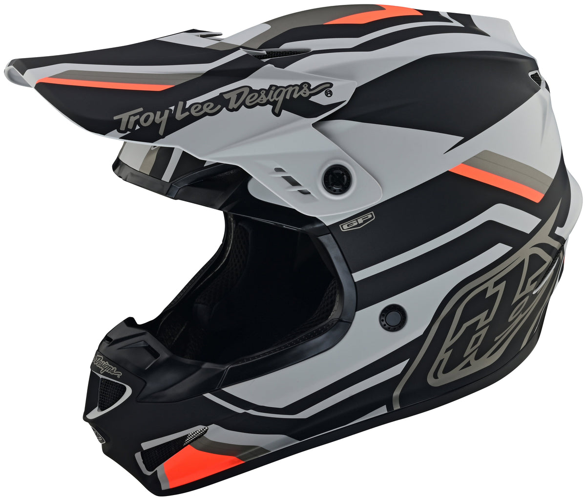 Troy Lee Designs GP Apex Helmet Grey/Orange – Bike Kings