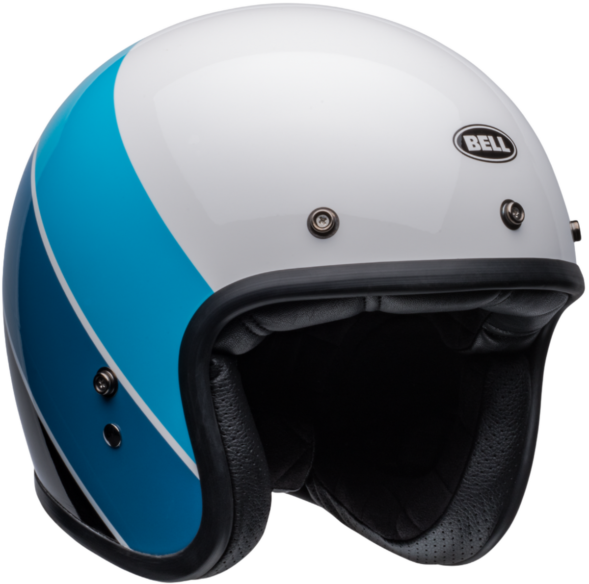Bell Custom 500 Riff - White/Blue – Bike Kings